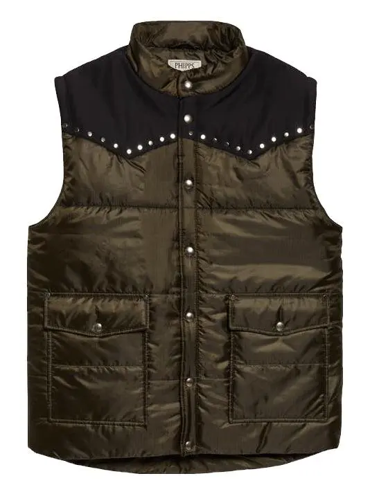 PHIPPS Ranger Puffer Vest - Dark Army