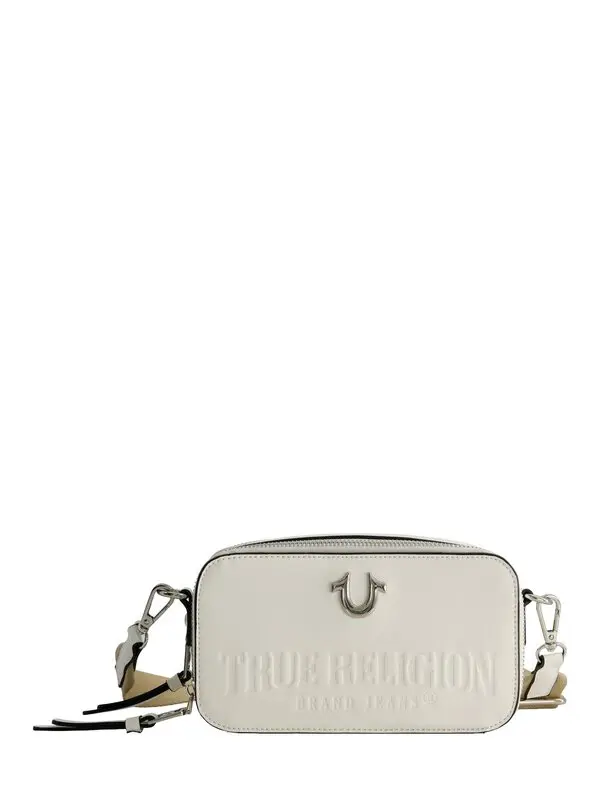True Religion Double-zip Horseshoe Camera Bag - White