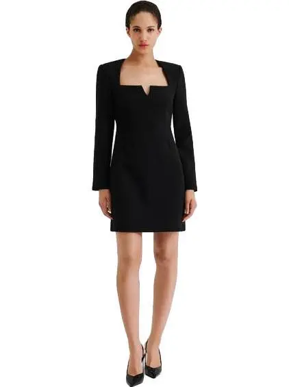 MALINA Sonja Long Sleeve Mini Dress - Black