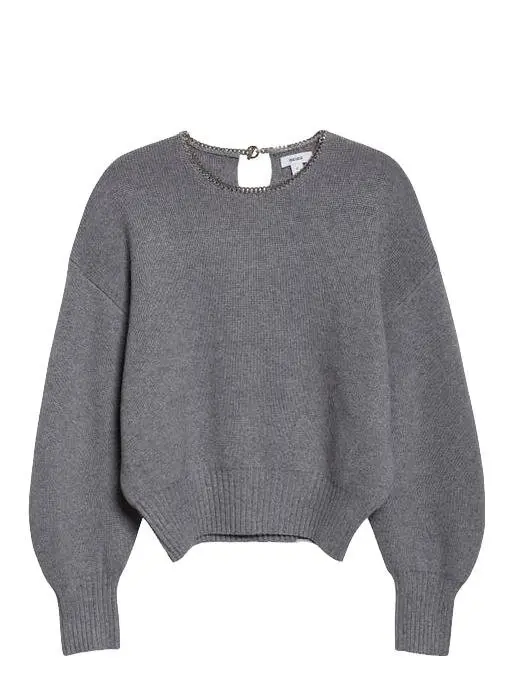 REISS Nadine Chain Detail Sweater - Grey