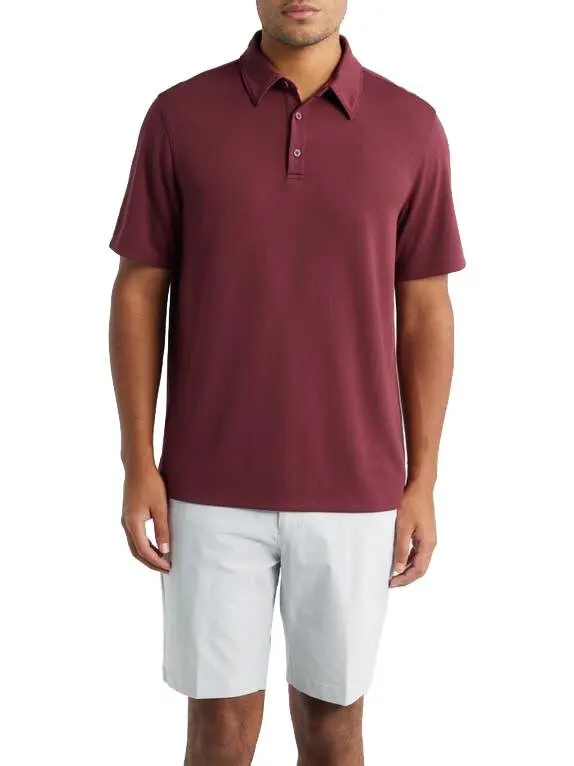 Zella Swing Golf Polo - Burgundy Tannin