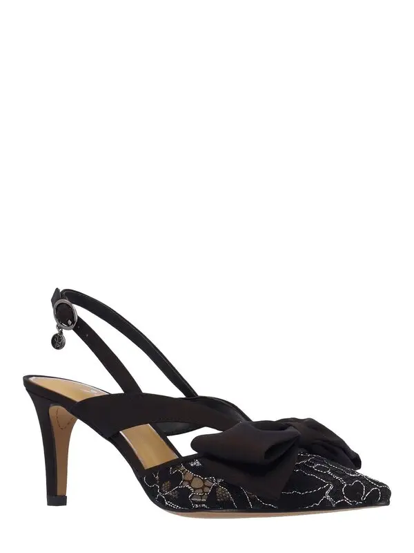 J. Reneé Morigen Slingback Pumps - Black/silver