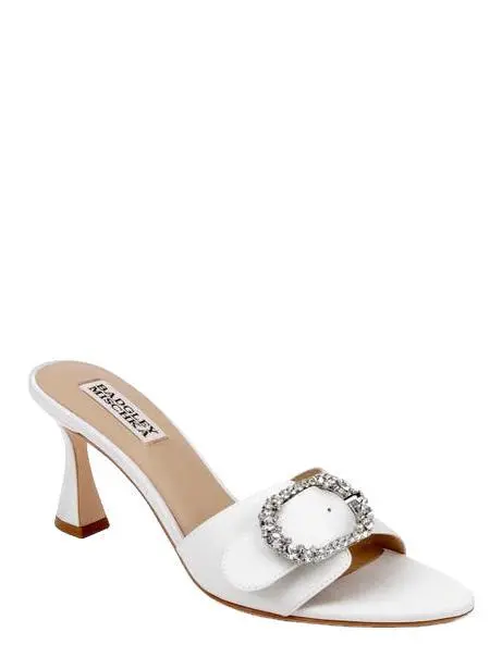 Badgley Mischka Odetta Sandal - White Crepe