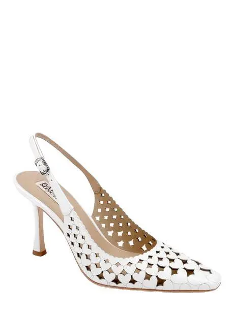 Badgley Mischka Onna Slingback Pump - White Patent