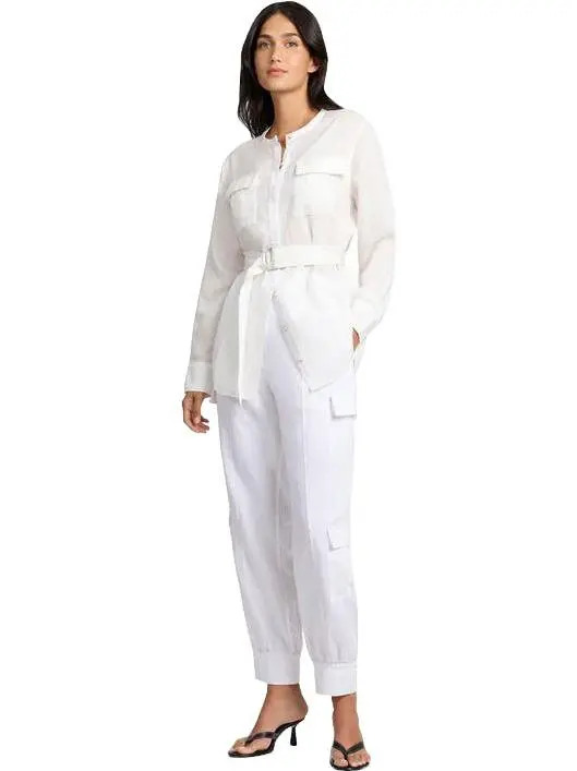 Onia Linen Utility Shirt - White