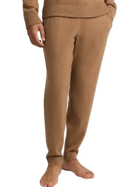 Onia 100% Cashmere Knit Jogger - Camel