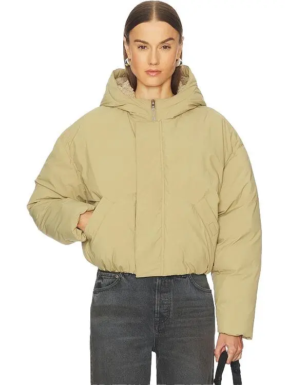GRLFRND Greer Puffer Jacket - Tan