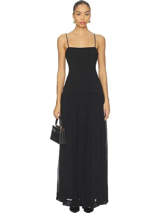 EAVES Pardes Maxi Dress - Black