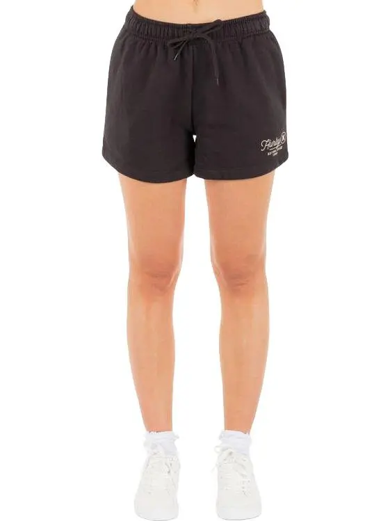Hurley Cotton-blend Sweat Shorts - Off Black