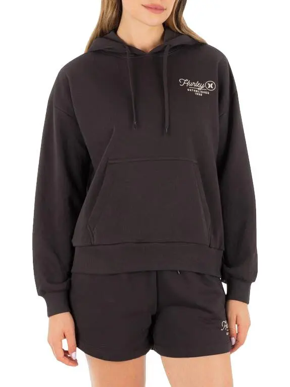 Hurley Surfbound Fleece Hoodie - Off Black
