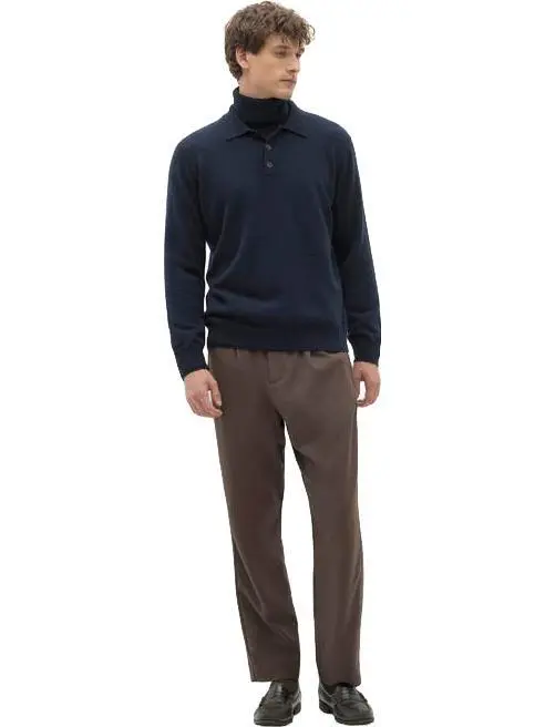 Naked Cashmere Alessandro Cashmere Polo - Ink Navy