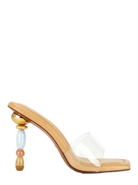 Cult Gaia Mahina Sandal - Clear Bauble Multi