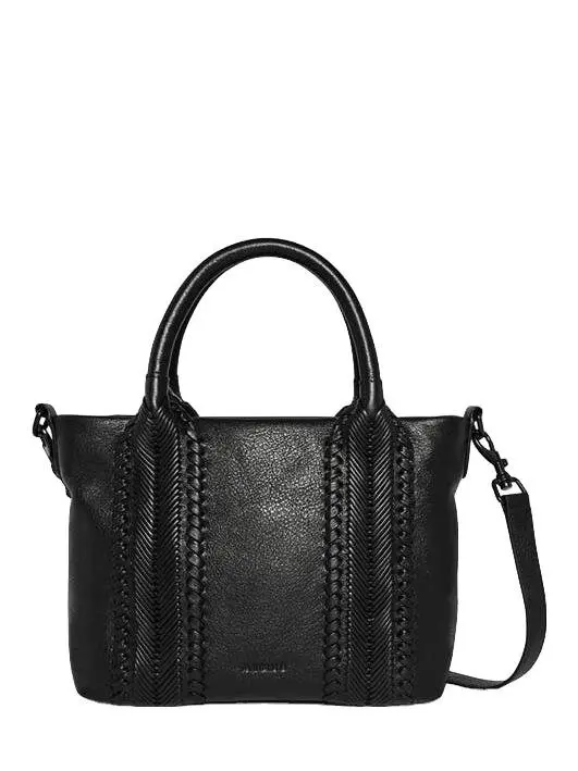 AIMEE All For Love French Leather Tote - Black