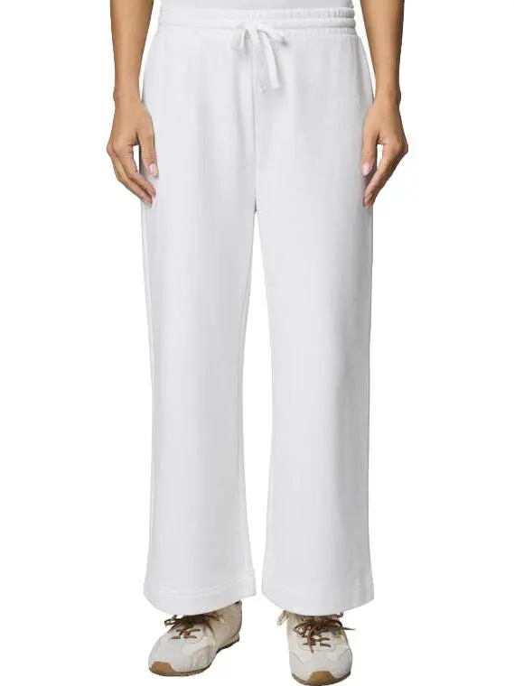 Splendid Matilda Wide Leg Terry Pants - White