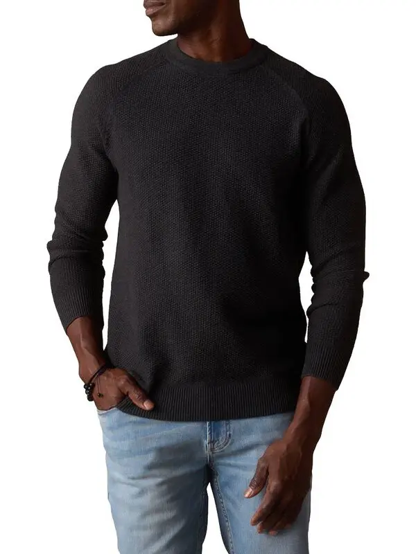 THE NORMAL BRAND Coolmax Cotton Blend Sweater - Charcoal