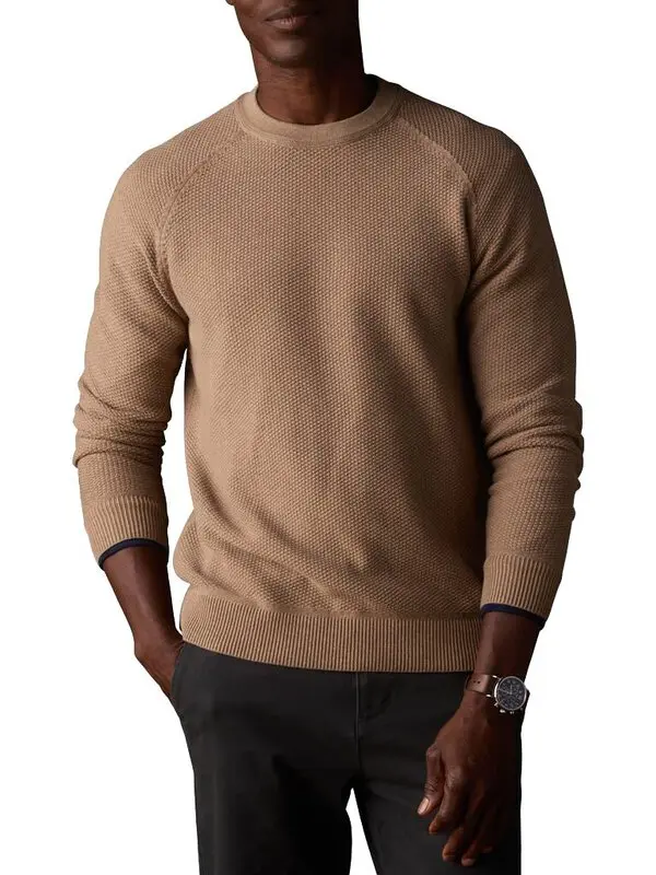 THE NORMAL BRAND Coolmax Cotton Blend Sweater - Dark Taupe