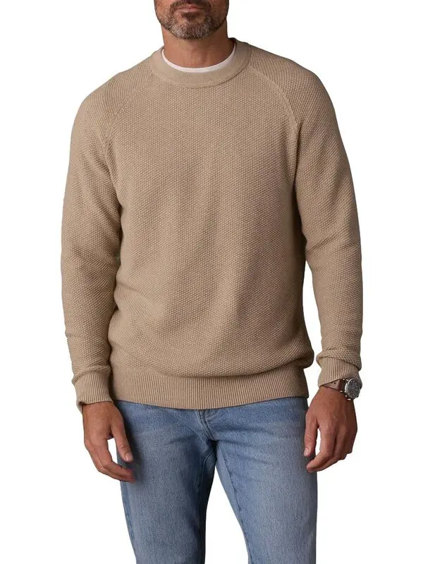 THE NORMAL BRAND Coolmax Cotton Blend Sweater - Flax