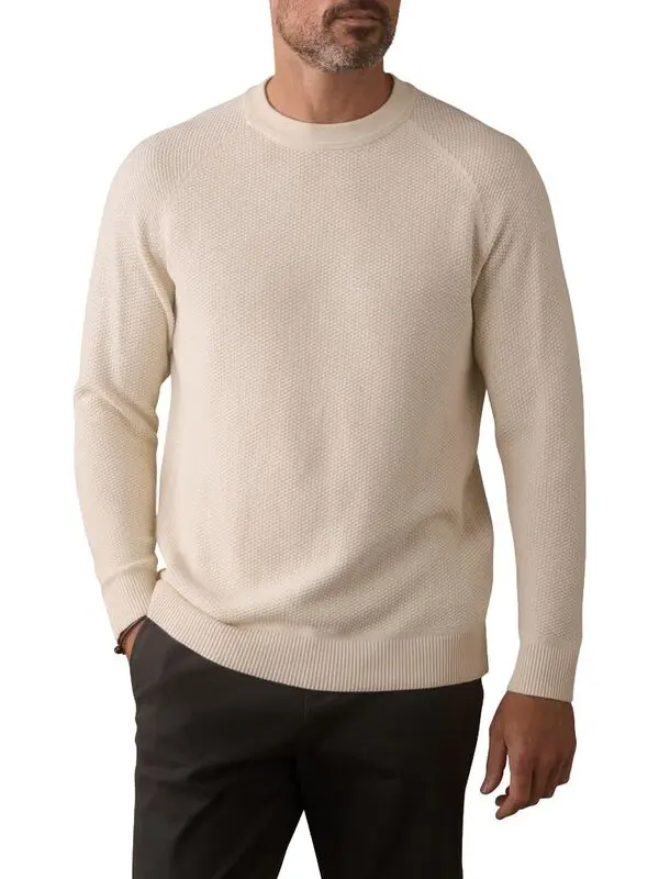 THE NORMAL BRAND Coolmax Cotton Blend Sweater - Ivory
