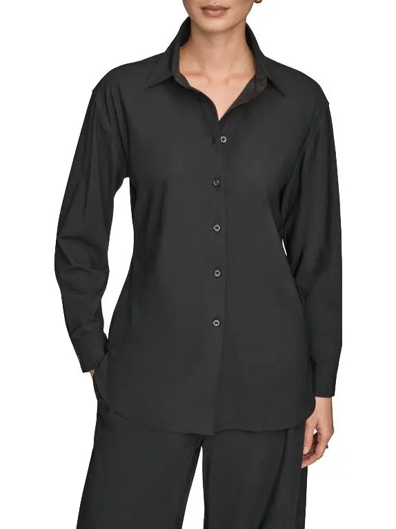 Donna Karan New York Button-front Shirt - Black