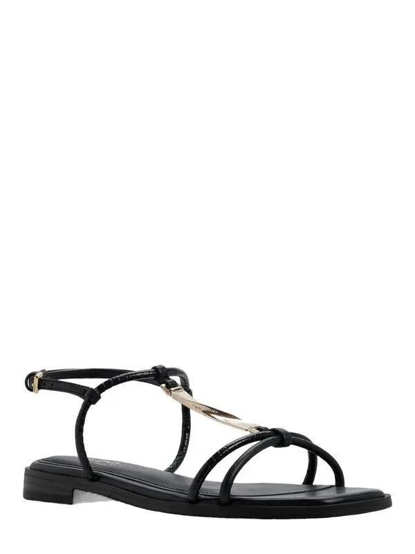 Aldo Ankle Strap Sandal - Black