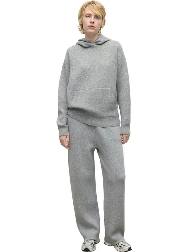 Johnstons Of Elgin Double-face Light Jogger - Grey