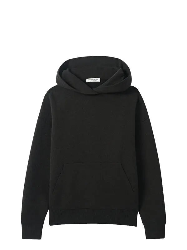 Johnstons Of Elgin Double-face Cashmere Hoodie - Black