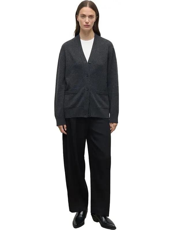 Johnstons Of Elgin Cashmere Cardigan - Grey