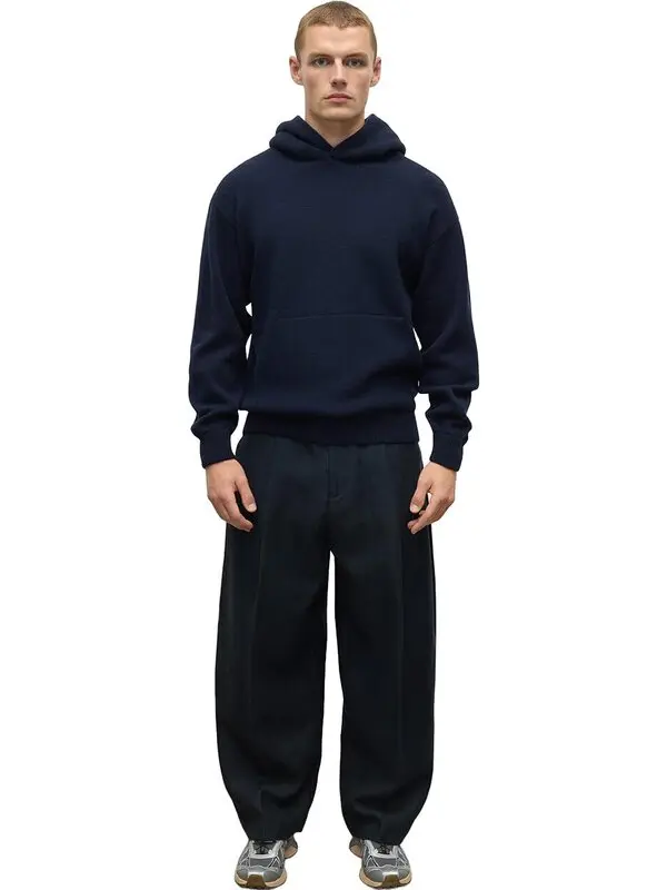Johnstons Of Elgin Cashmere Hoodie - Navy