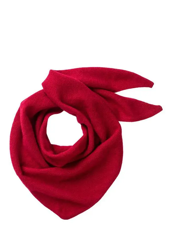 Johnstons Of Elgin Cashmere Bandana - Red