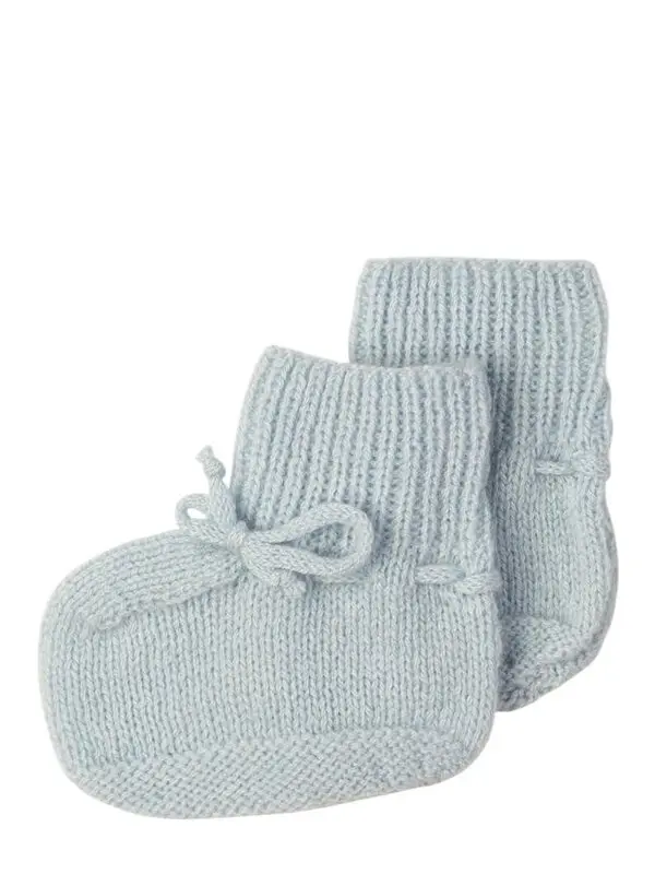 Johnstons Of Elgin Cashmere Booties - Blue