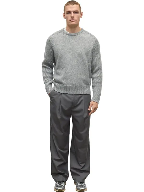 Johnstons Of Elgin Ribbed Cashmere Jumper - Grey