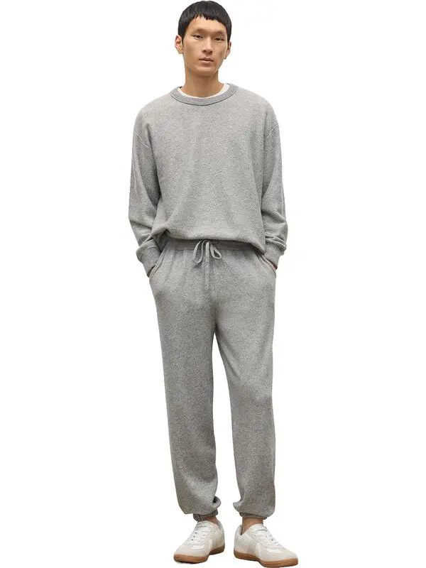 Johnstons Of Elgin Kirk Light Cashere Sweatpants - Grey