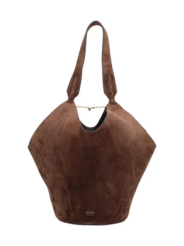 Khaite Lotus Tote Bag - Brown