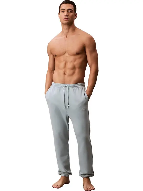 Calvin Klein Cotton Terry Blend Sleep Jogger - Cloud Blue