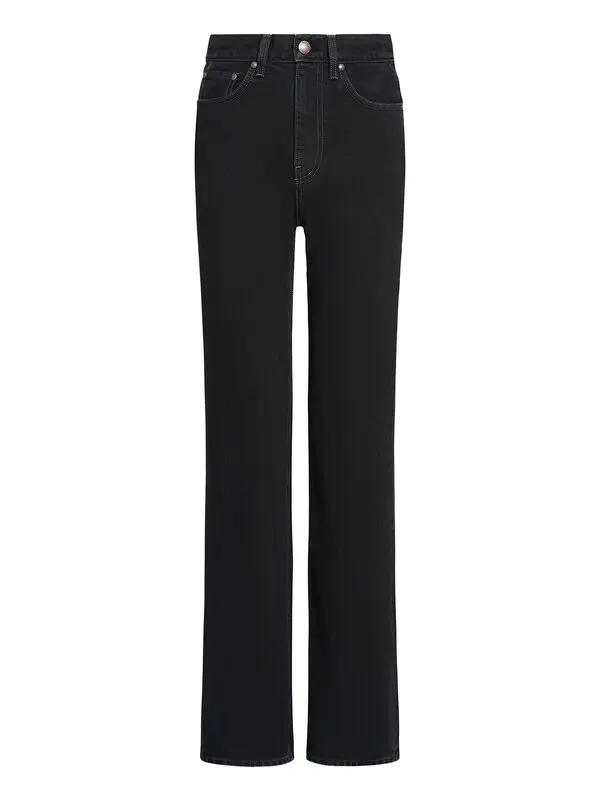 Aflalo Brontë High-rise Flared Jeans - Black