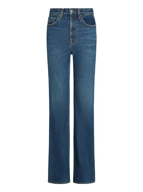 Aflalo Brontë High-rise Flared Jeans - Blue