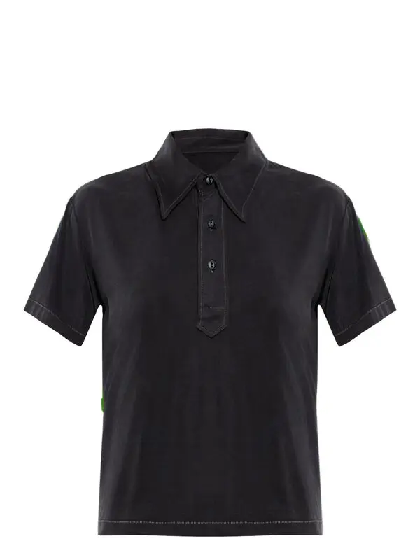 MAISON MARGIELA Short-sleeve Polo Shirt - Black