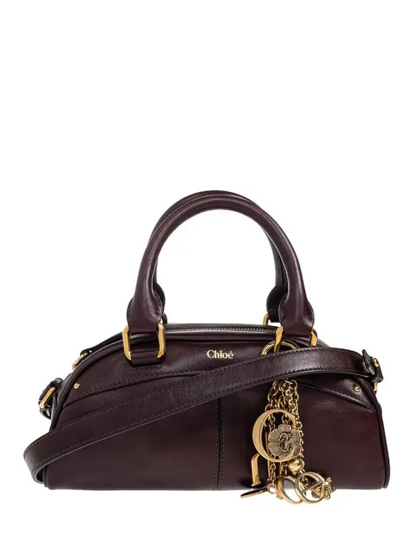 Chloé Small Bowling Handbag - Burgundy