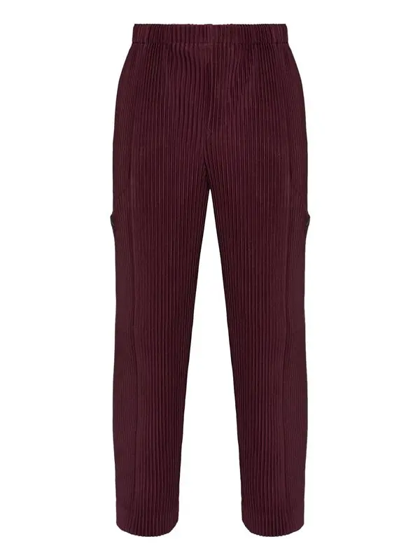 Issey Miyake Pleated Trousers - Burgundy