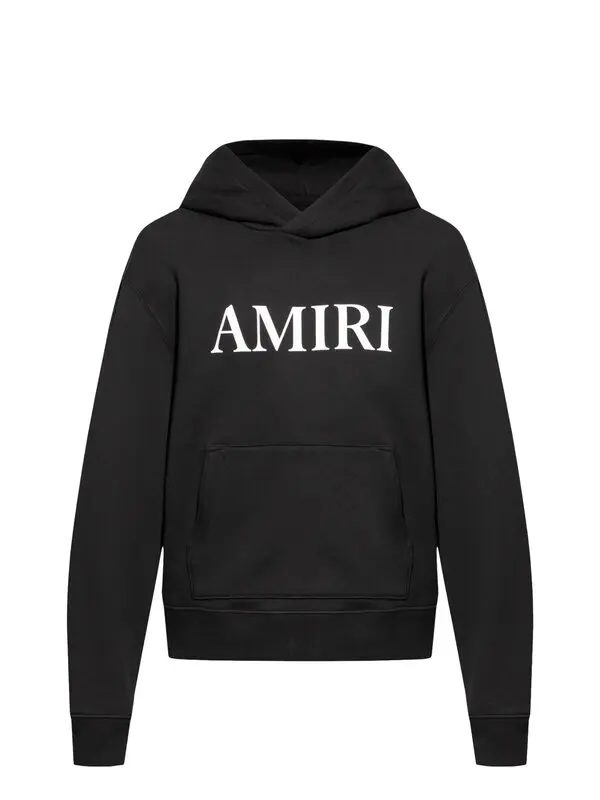 Amiri Hooded Sweatshirt With Logo - Black