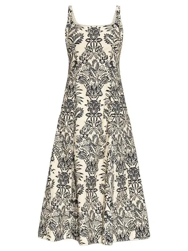 Ulla Johnson Natali Midi Dress - Cream