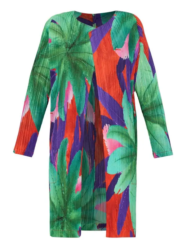 Issey Miyake Pleated Coat - Multicolour