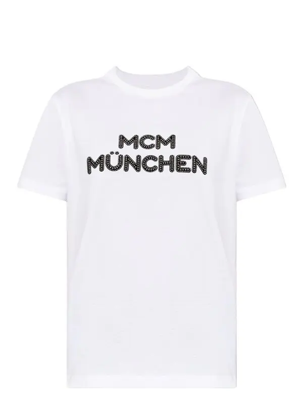 Mcm T-shirt With Logo - White