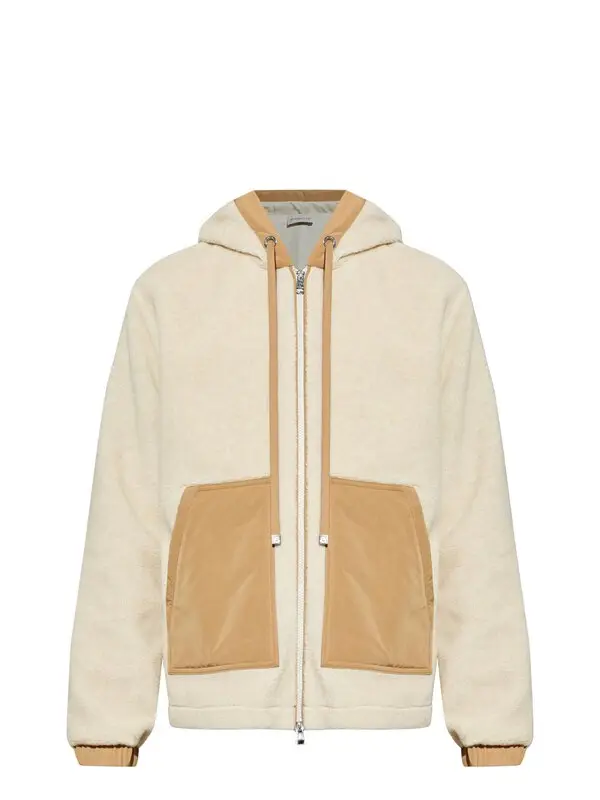 Moncler Fleece Hoodie - Beige