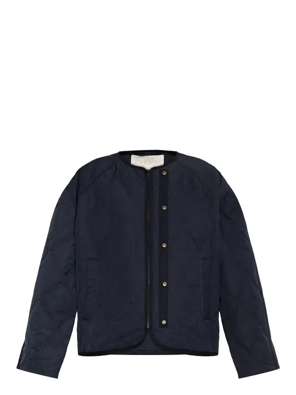 Ulla Johnson Malone Quilted Bomber Jacket - Navy Blue