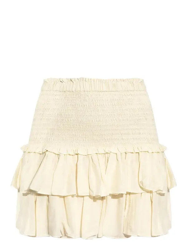 MARANT ETOILE Naomi Ruffle Skirt - Cream