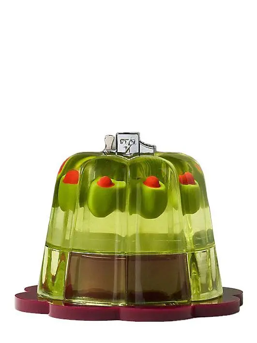 Edie Parker Olive Jelly Tabletop Lighter - Green