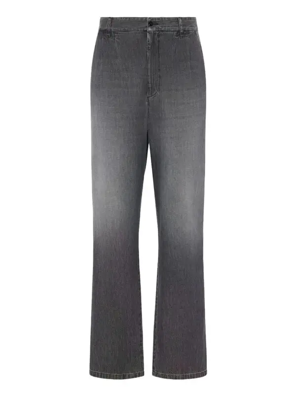 MAISON MARGIELA Faded-effect Straight-leg Jeans - Grey