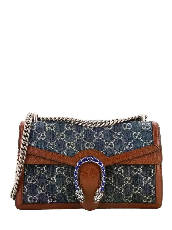 Gucci Dionysus Gg Denim Small Shoulder Bag - Blue