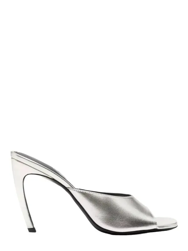 Attico Betta High Heel Sandals - Silver
